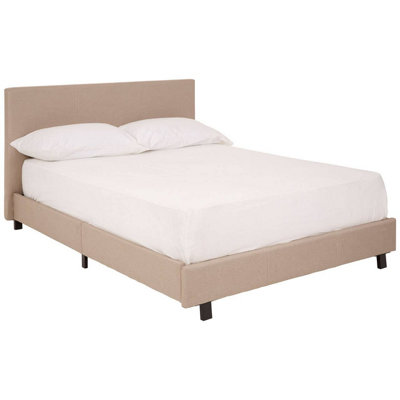Interiors By Premier Sturdy Light Beige Bed In A Box, Minimalist Bed ...