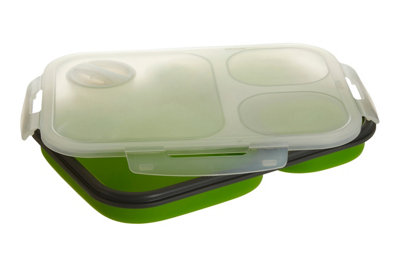 Interiors by Premier Stylish Green Lunch Box With Spork, Vibrant Lunch ...