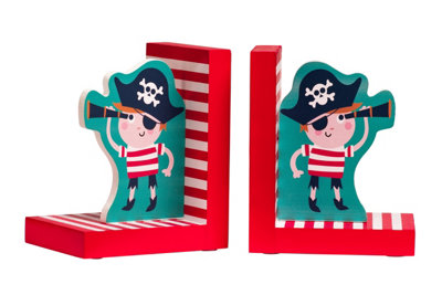 Interiors by Premier Stylish Set Of 2 Pirate Bookends, Fun Design ...