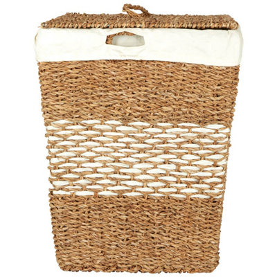 Interiors by Premier Tapered Seagrass Basket With Lid