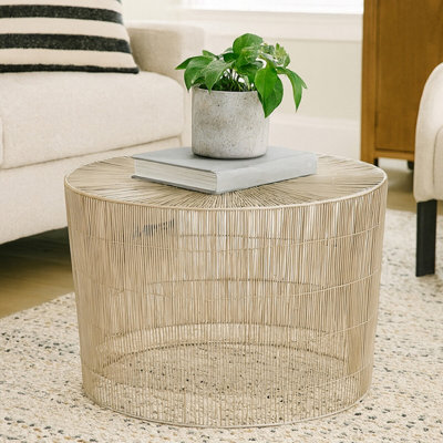 Interiors by Premier Templar Cage-Shaped Small Round Table | DIY at B&Q