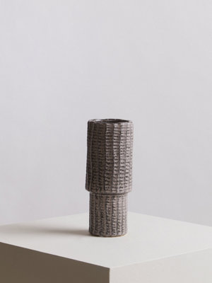 Interiors by Premier Textured Medium Vase, Contemporary Design Flower ...