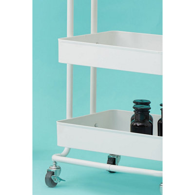 Interiors by Premier Three Tier Black Trolley, Versatile Drinks Trolley ...