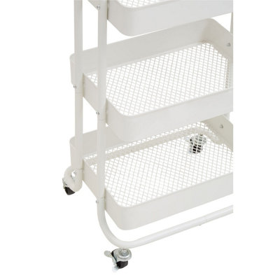 Interiors by Premier Three Tier Black Trolley, Versatile Drinks Trolley ...