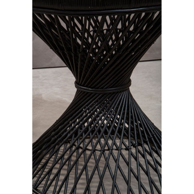 Interiors by Premier Twist Design Black Finished Twisted Table ...