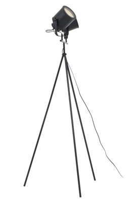 Interiors by Premier Two Spotlight Matte Black Tripod Stand, Dual ...