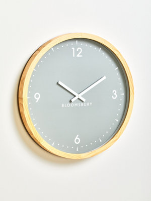 Interiors by Premier Understated Design Of Our Grey Wall Clock, Stylish ...