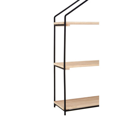 Buy Interiors By Premier Unique Shape 3 Tier Shelf Unit, Light Wooden ...