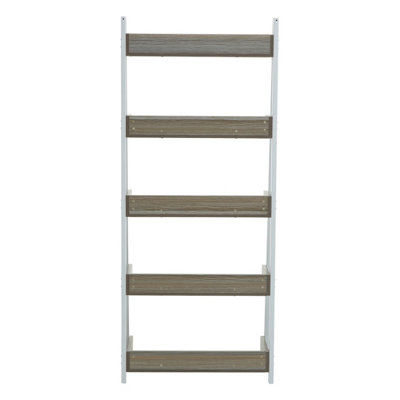 Interiors By Premier Versatile Five Tier Light Oak Shelf Unit, Ample ...