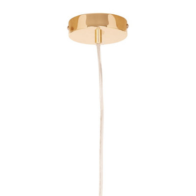 Interiors By Premier Versatile Gold Triangular Pendant Light ...