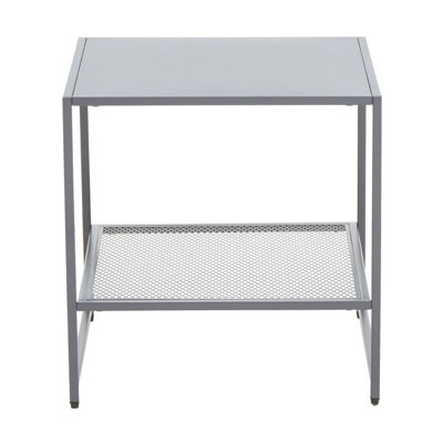 Interiors By Premier Versatile Grey Metal Side Table, Compact Design ...