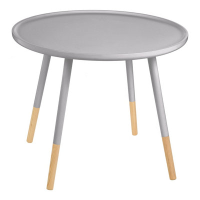 Interiors By Premier Versatile Grey Round Side Table, Durable And ...