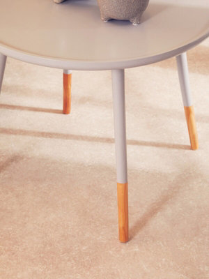 Interiors By Premier Versatile Grey Round Side Table, Durable And ...