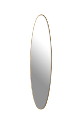 Interiors by Premier Versatile Large Oval wall Mirror, Sturdy Oval ...