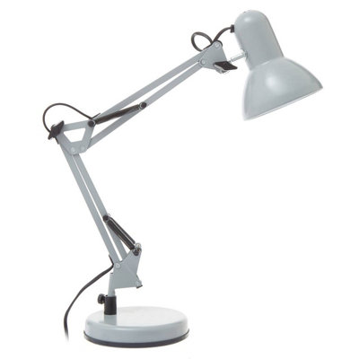 Interiors By Premier Versatile Matte Grey Metal Lamp, Practical Desk ...