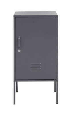 Interiors By Premier Versatile One Door Grey Locker, Secured Storage ...
