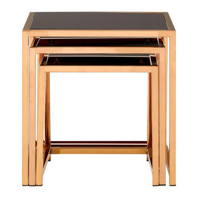Interiors by Premier Versatile Set Of 3 Square Side Tables, Nesting ...