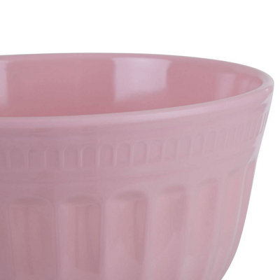 Interiors by Premier Versatile Small Pink Mixing Bowl, Durable Mixing ...
