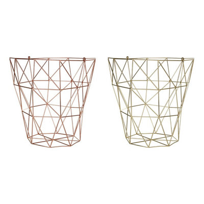 Interiors by Premier Vertex Copper Finish Storage Basket
