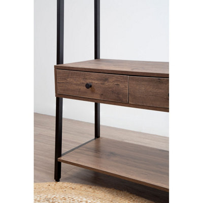 Interiros By Premier Versatile Dark Oak Storage Unit, Sturdy And ...