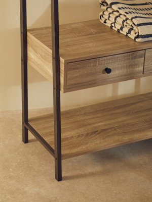 Interiros By Premier Versatile Grey Oak Storage Unit, Sturdy And ...