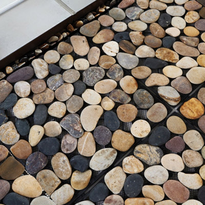 Interlocking Garden Stepping Stone Tiles for Outdoor Spaces 30cm W x ...