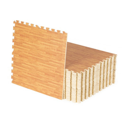 Interlocking Gym Floor Mats - Home EVA Foam Flooring Tiles - Set of 4 ...