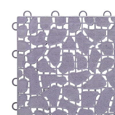 INTERLOCKING PATH TILES, 28CM X 28CM PLASTIC WEATHERPROOF NON-SLIP ...