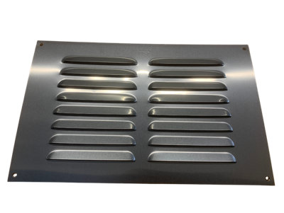 Internal Aluminium louver vent Anthracite Grey 9-9