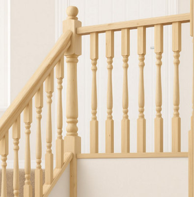 Internal Pine Stair Spindle Colonial 41mm x 900mm - 24 Pack (FREE DELIVERY)