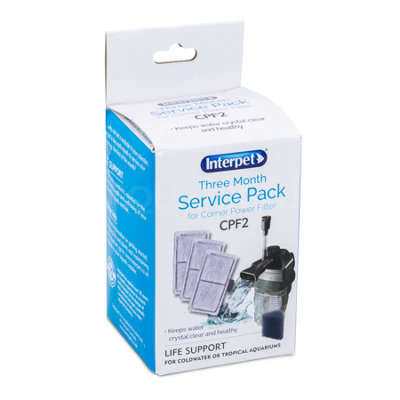 Interpet CPF2 Corner Power Filter 3 Month Service Pack Bio Carbon ...
