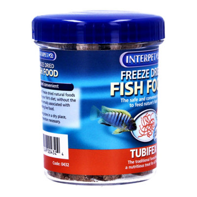 Interpet Tubifex Worms 30g - Nutritious Fish Food for Freshwater Aquariums