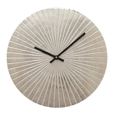 Buy Interval Metal Wall Clock 30cm - Silver | DIY at B&Q