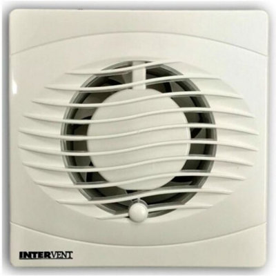 Intervent BVF100T Axial Extractor Fan 100mm / 4 Inch (Timer Model ...