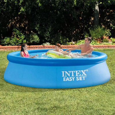 Intex 10ft Easy Set Inflatable Ring Pool with 1250L Filter Pump 3,853L ...
