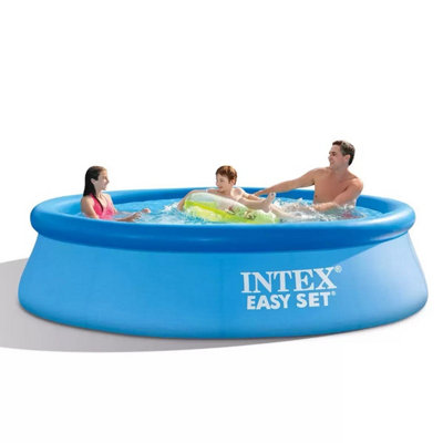 Intex 10ft Easy Set Inflatable Ring Pool with 1250L Filter Pump 3,853L ...