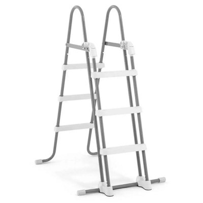 Intex 13ft Rectangular Prism Frame Pool with Filter Pump & Ladder 6 ...