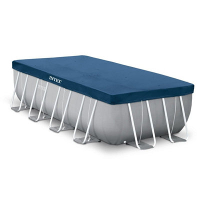 Intex 16ft x 8ft x 42" Prism Frame™ Rectangular Above Ground Swimming ...