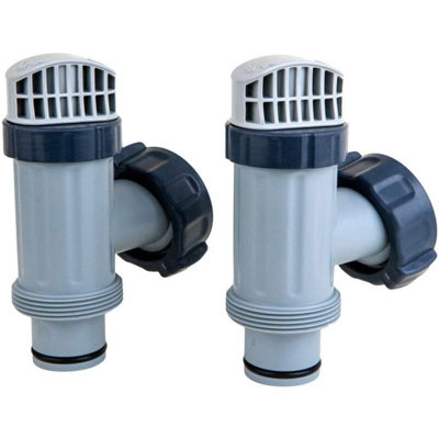 Intex 2 Pack Above Ground Piston Valve with Gasket and Nut, Large Pool ...
