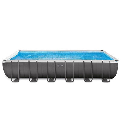 Intex 24ft x 12ft x 52" Ultra XTR Frame Rectangular Pool with Sand ...