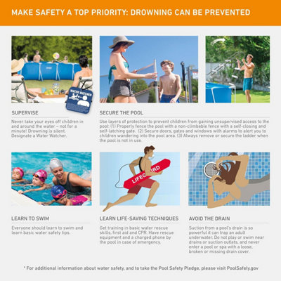 INTEX 28272 Metal Frame Rectangular Outdoor Swimming Pool