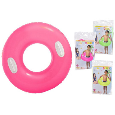 Intex 30" High Gloss Ring With Handles (Colours Vary)