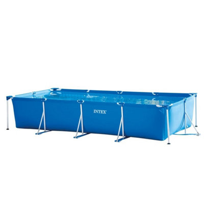 INTEX 300 x 200 x 75 cm Frame Pool Set Family with INTEX Filter System