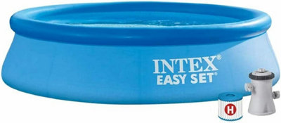 INTEX 8FT EASY SET POOL C/W FILTER PUMP | DIY at B&Q