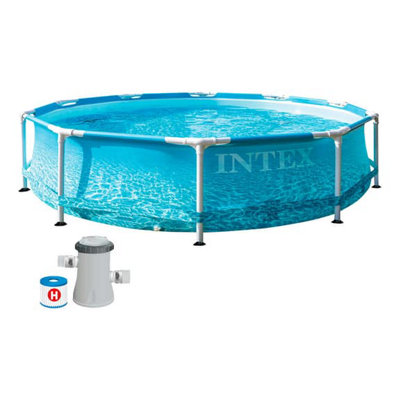 Intex Beachside Frame Pool With Pump 305 x 76 cm