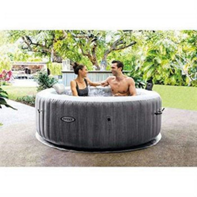 Intex Greywood Deluxe PureSpa 4 Person Item includes 2 x Foam Headrests ...