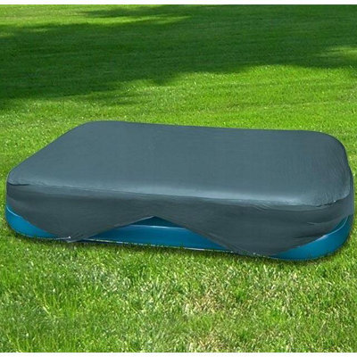 INTEX POOL COVER WET PROTECTION SET RECTANGULAR FRAME PADDLING FAMILY POOL