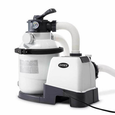 Intex Pool Filter Pump Krystal Clear Pump and Sand Filtration Set Model ...