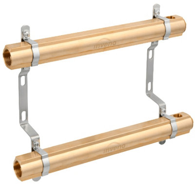 Invena 12-Ports Brass Heating Distributor Building Circuit Manifold System