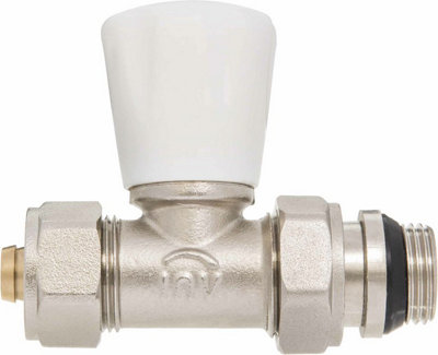 Invena 16mm x 1/2 Inch Straight Manual Inlet Radiator Valve Pex ...